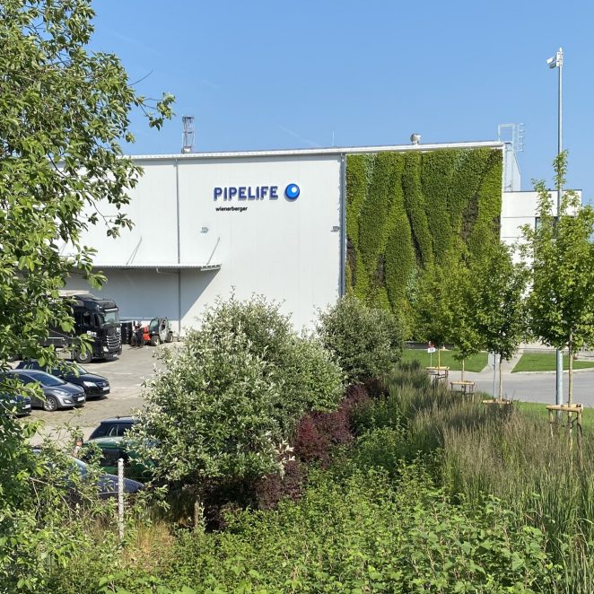 Pipelife Poland's Eco-Friendly 120-m2 Façade | Pipelife