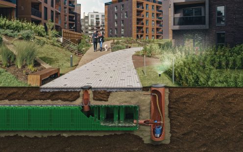 High-Capacity Stormwater Attenuation Tanks | Pipelife